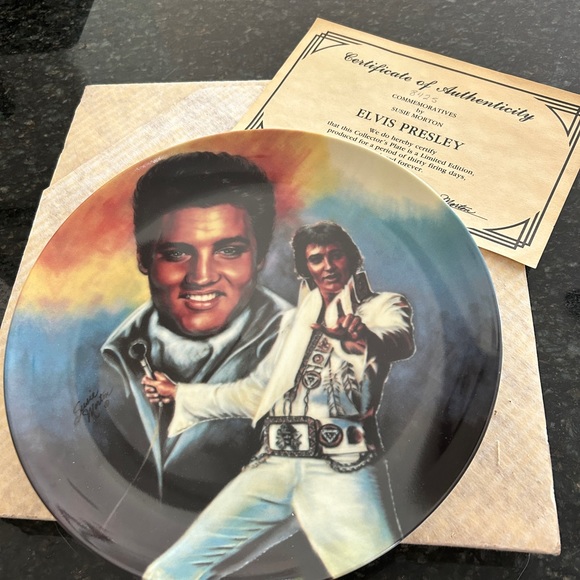 Accents | Limited Edition Numbered Elvis Presley Collectors Plate By ...